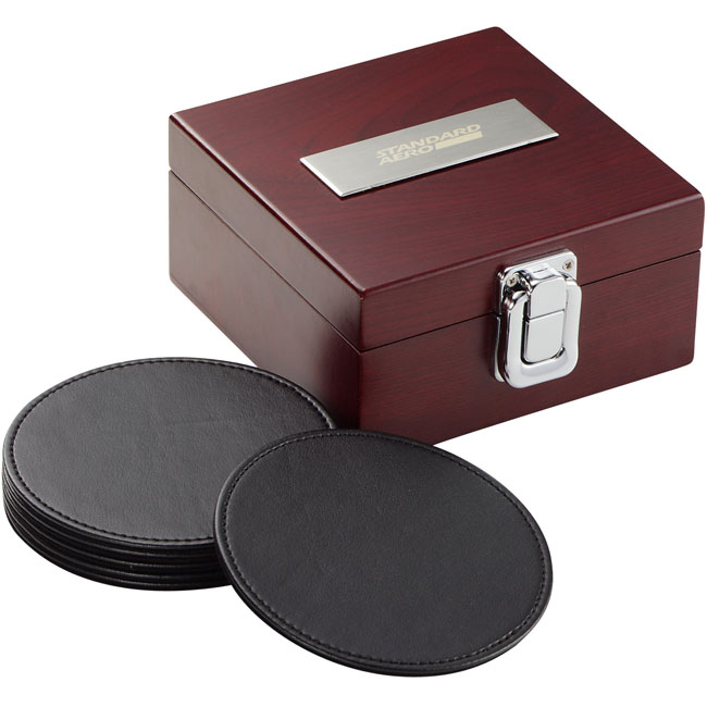 Executive Coaster Set (Leather - 6)