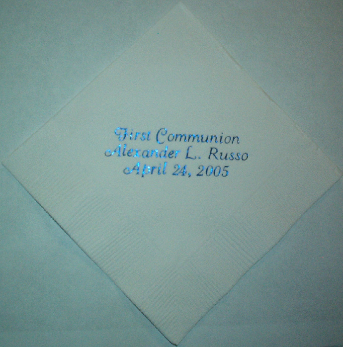 Personalized First Communion Napkins