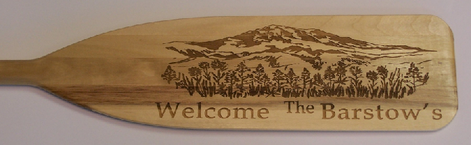 Engraved Canoe Paddle | Custom Canoe Paddles