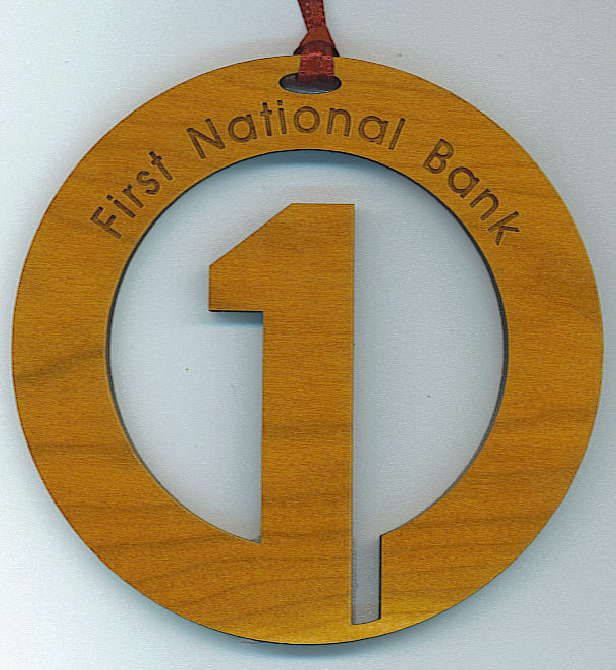 First National Bank Logo Ornament